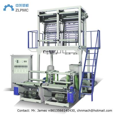 China Double lines PE film blowing machine for sale