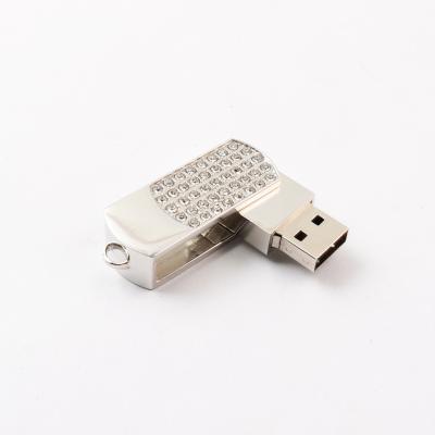 Cina Velocità veloce brillante d'argento della chiavetta USB del cristallo di PCBA 2,0 e 3,0 in vendita