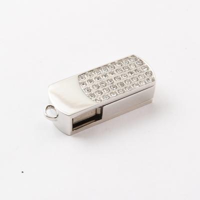 Cina Velocità veloce brillante d'argento della chiavetta USB del cristallo di PCBA 2,0 e 3,0 in vendita