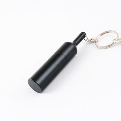 China Wine Bottle Shaped 3.0 USB Flash Drive With Metal Ring And OEM Logo for sale