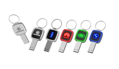 China When Reading LED Light Will Shiny Crystal USB Stick 32GB 64GB 128GB for sale
