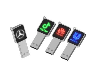 Cina Bastone di USB del cristallo di 32GB 64GB 128GB quando leggono volontà della luce del LED brillante in vendita