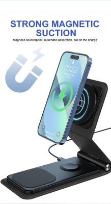 Cina Caricatore senza fili piegante di carico veloce per il caricatore veloce di IPhone Airpods AppleWatch in vendita
