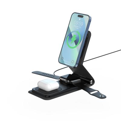 Cina Caricatore senza fili piegante di carico veloce per il caricatore veloce di IPhone Airpods AppleWatch in vendita