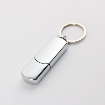 China Metal Shiny Body USB Flash Drive 3.1 70MB/S 256GB 512GB 1TB With Ring for sale
