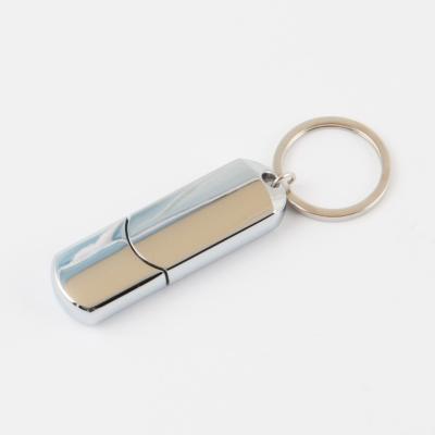 China Metal Shiny Body USB Flash Drive 3.1 70MB/S 256GB 512GB 1TB With Ring for sale