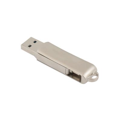 China Silver Body Laser LOGO Type C USB With Key Hole Can Put Lanyard And Keyring for sale
