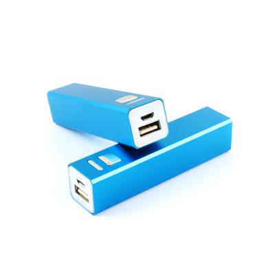 China Colurful Metal Body 2600MAH Portable Power Bank Advertising Style OEM / ODM for sale