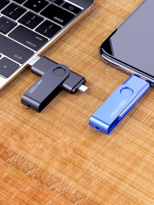 China Android Phone OTG USB Flash Drives 2.0 3.0 7cm length Uploading Data 64GB for sale