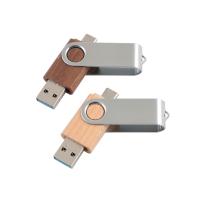 Cina USB tipo A e tipo C insieme USB a memoria in legno con gamma operativa da 0°C a 60°C in vendita