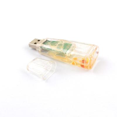 Cina Plastico liquido USB flash drive il nostro lato di plastica all'interno di anatra può personalizzato fatto in vendita