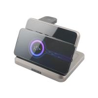 China ABS PC Material Multifunction Wireless Charger with 5V/2.1A Input and Box Support for sale