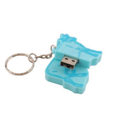 중국 USB 2.0/3.0 인터페이스와 맞춤형 PVC 및 실리콘 USB 플래시 드라이브 판매용