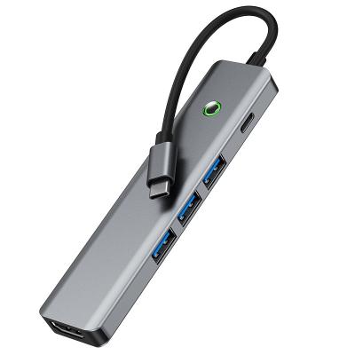 中国 多機能データステーション Usb C ハブ スマートアダプター 5Gbps 転送速度 販売のため