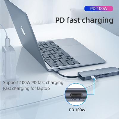 Cina USB 3.0 Station USB C Hub Smart Adapter / Hub per schede di memoria con velocità di trasferimento dati di 5 Gbps in vendita