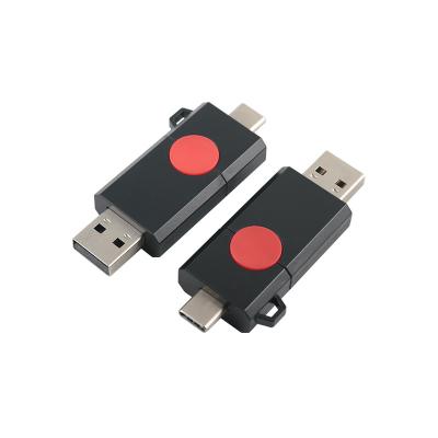 Cina USB 3.0 e unità flash di tipo C con flash in plastica e logo personalizzato in vendita