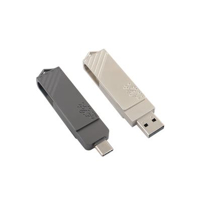 China Tipo de metal C en forma de torsión de velocidad rápida USB Flash Drive 3.0 y USB 2.0 y tipo C en venta