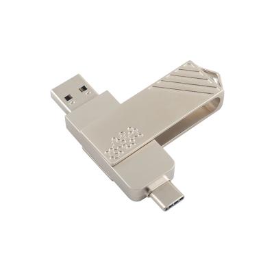 China Tipo de metal C en forma de torsión de velocidad rápida USB Flash Drive 3.0 y USB 2.0 y tipo C en venta