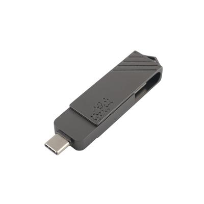 China Tipo de metal C USB Flash Drives en forma de torsión Velocidad rápida Puede utilizarse por teléfono directamente en venta