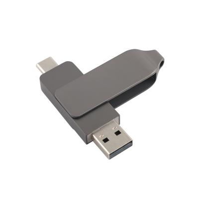 中国 銃 ブラック メタル タイプC USB フラッシュ ドライブ トウィスト 形 高速 3.0 30 販売のため