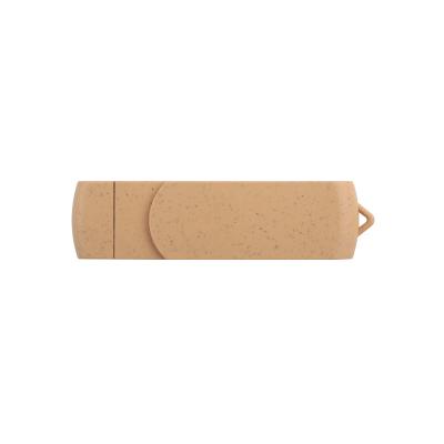 China Customized Vibrant Beige USB With Laser Engraved Logo Recyclables Materials for sale