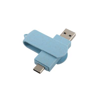 China Recyclable Materials USB Flash Drive With Type C U Disk For Data Storage for sale