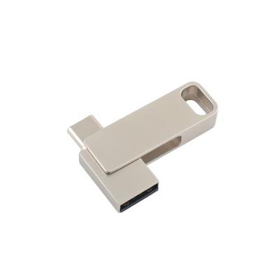 China 360 Degree Type C USB Flash Drive Mobile Phone Credit Card 3.0 USB Flash Drive for sale