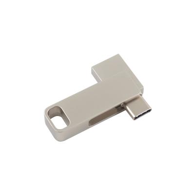 China 360 Degree Type C USB Flash Drive Mobile Phone Credit Card 3.0 USB Flash Drive for sale
