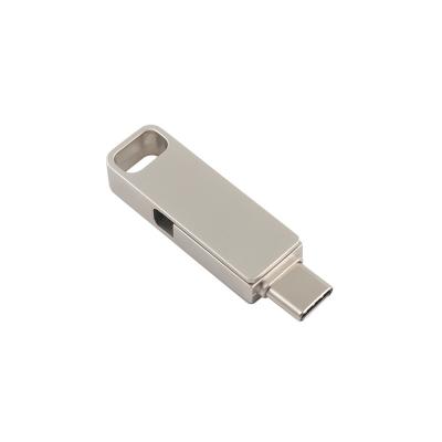 China 360 Degree Type C USB Flash Drive Mobile Phone Credit Card 3.0 USB Flash Drive for sale