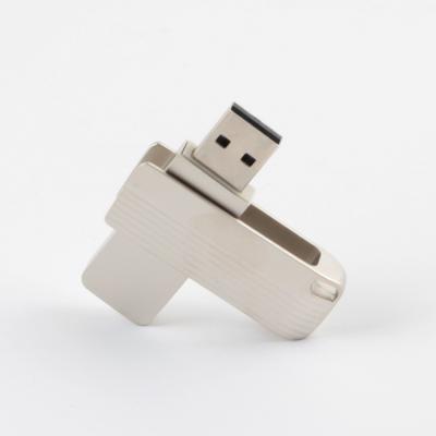 China Flexible Twist 3.0 2.0 Usb Flash Drive , 128GB 256GB Matt Metal Swivel Usb 100MBS for sale