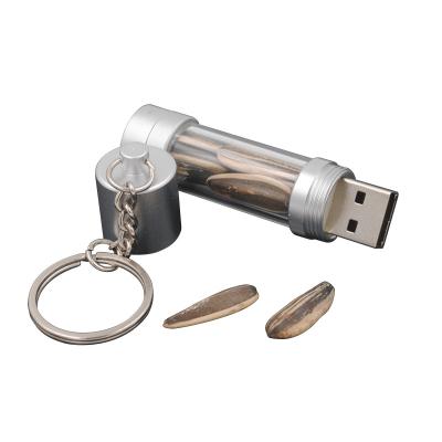 China Metal Body Gold Bar Shaped Bottle USB Flash Drive Crystal USB 2.0 and USB 3.0 Inside for Free Data Upload for sale