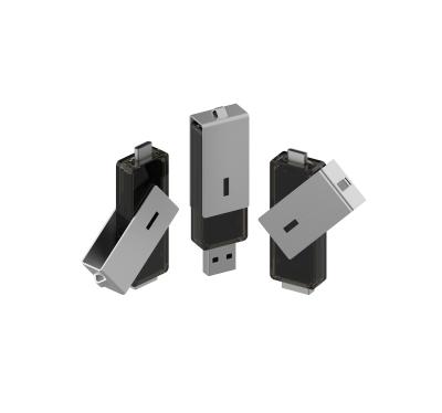 China The USB Silver Clip Can Rotate 360 Degrees And The USB A And The TYPE C Both Can Be Extended Usb Flash Drive for sale