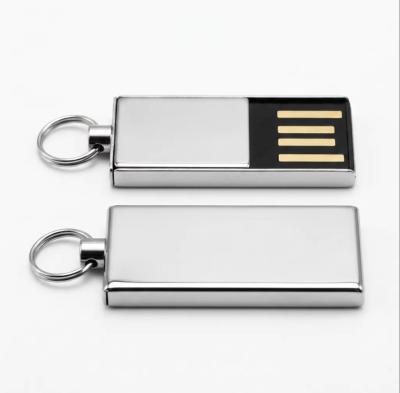 China Silver With Shiny zinc alloy metal usb flash drive including HY flash chips suitable for fast and secure data transfer needs for sale