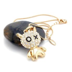 China Cat-shaped Necklace USB Stick Customized Logo And Memory Very Good For Holiday Gift for sale