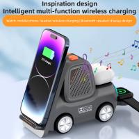 China Standard Charging Multifunction Wireless Charger Featuring USB-C Input Interface and Customizable Logo Print or Laser for Versatile for sale