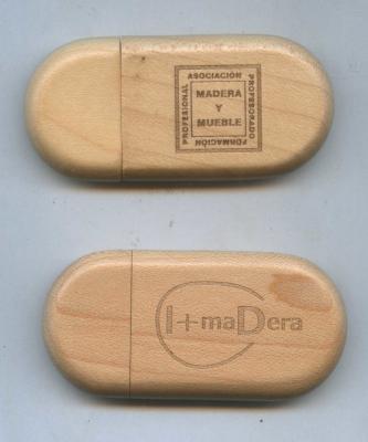 China Maple Bamboo personalised wooden usb stick 128GB 60mm length for sale