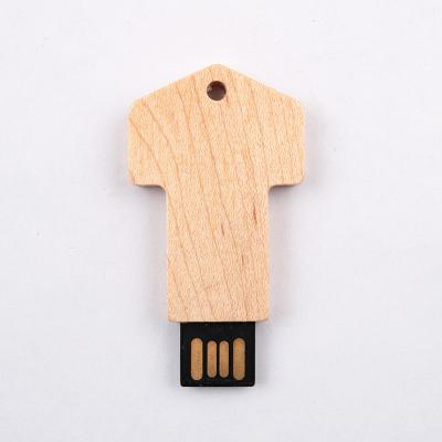Cina La chiave di legno della chiavetta USB dell'acero ha modellato la lettura veloce 64GB 128GB 256GB in vendita