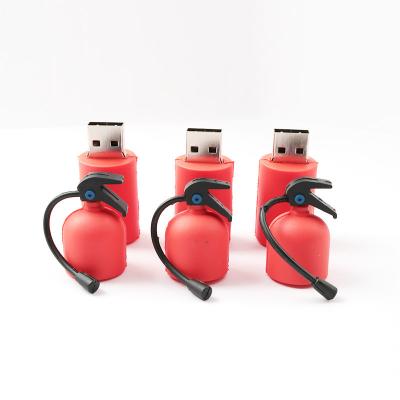 China 3D Fire Extinguisher Personalized Usb Flash Drives 3.0 2.0 32GB 64GB 30MB/S for sale