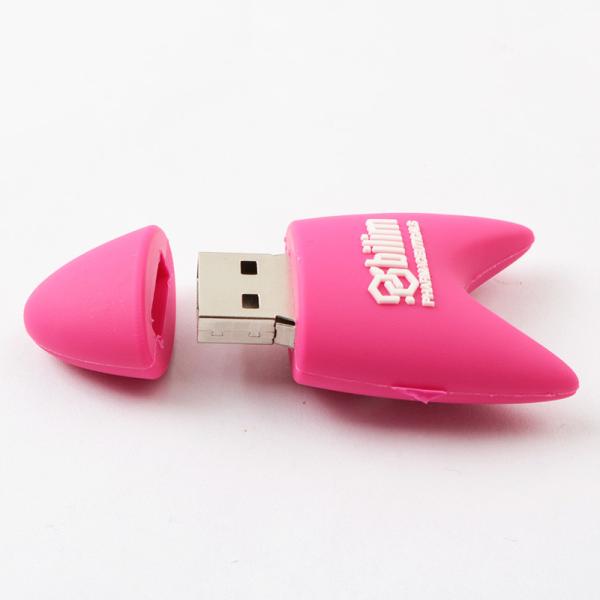 FCC 3D modificado para requisitos particulares 128GB y 2.o molde del CE de ROHS de la historieta de memorias USB del Usb 3,0