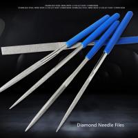 China Electroplated Diamond Needle Files Set 5pcs 3x140mm for Hard Material Grinding for sale