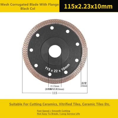 China 115mm Diamond Cut Circular Saw Blade Mesh Corrugated Te koop