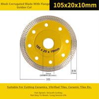 China 105mm Diamond Cutting Wheel for Vitrified Tiles Turbo Teeth 22.23mm Bore for sale