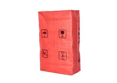 Cina Borse di plastica di stoccaggio sigillate valvola di carta del cemento, borse Gusseted di plastica tessute pp della carta kraft in vendita