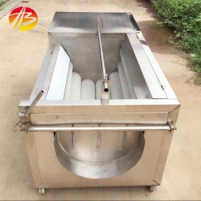 Industrial Roller Brush Ginger Peanut Potato Tomato Onion Washer with 1.5kw Power