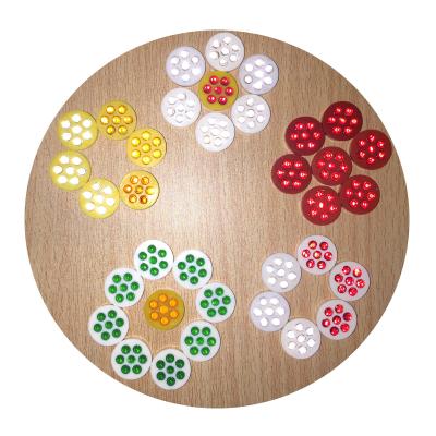 China 7 beads Glass Beads Reflective panel for road stud reflector and delineator for sale