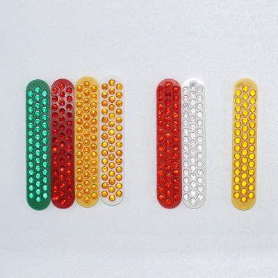 China 43 element Glass Beads Reflective panel for road stud reflector and delineator for sale