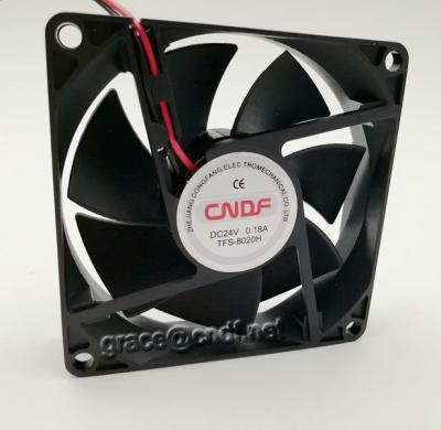 China CNDF main use for computer or cooking machine cooling dc fan 80x80x20mm 24VDC 0.14A  3.36W 3500rpm for sale