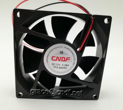 China CNDF   مروحة تبريد input low voltage 24VDC 0.18A 4.32W 3500rpm cooling fan 80x80x25mm for sale