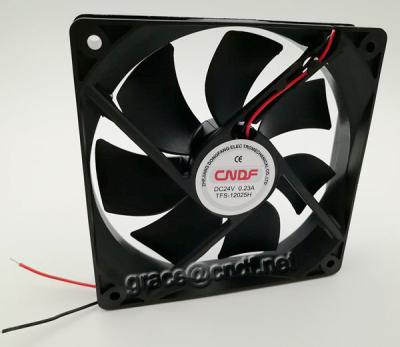 China CNDF cooler fan 120x120x25mm 12VDC 0.35A  4.20W  2200rpm sleeve bearing or 2 ball bearing cooling fan for sale