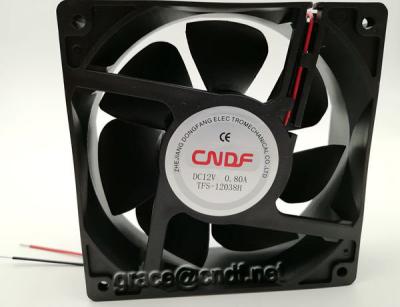 China CNDF low voltage 12VDC 24VDC 48VDC with sleeve bearing and 2 ball bearing cooling fan 120x120x38mm cooling fan TFS12038H for sale